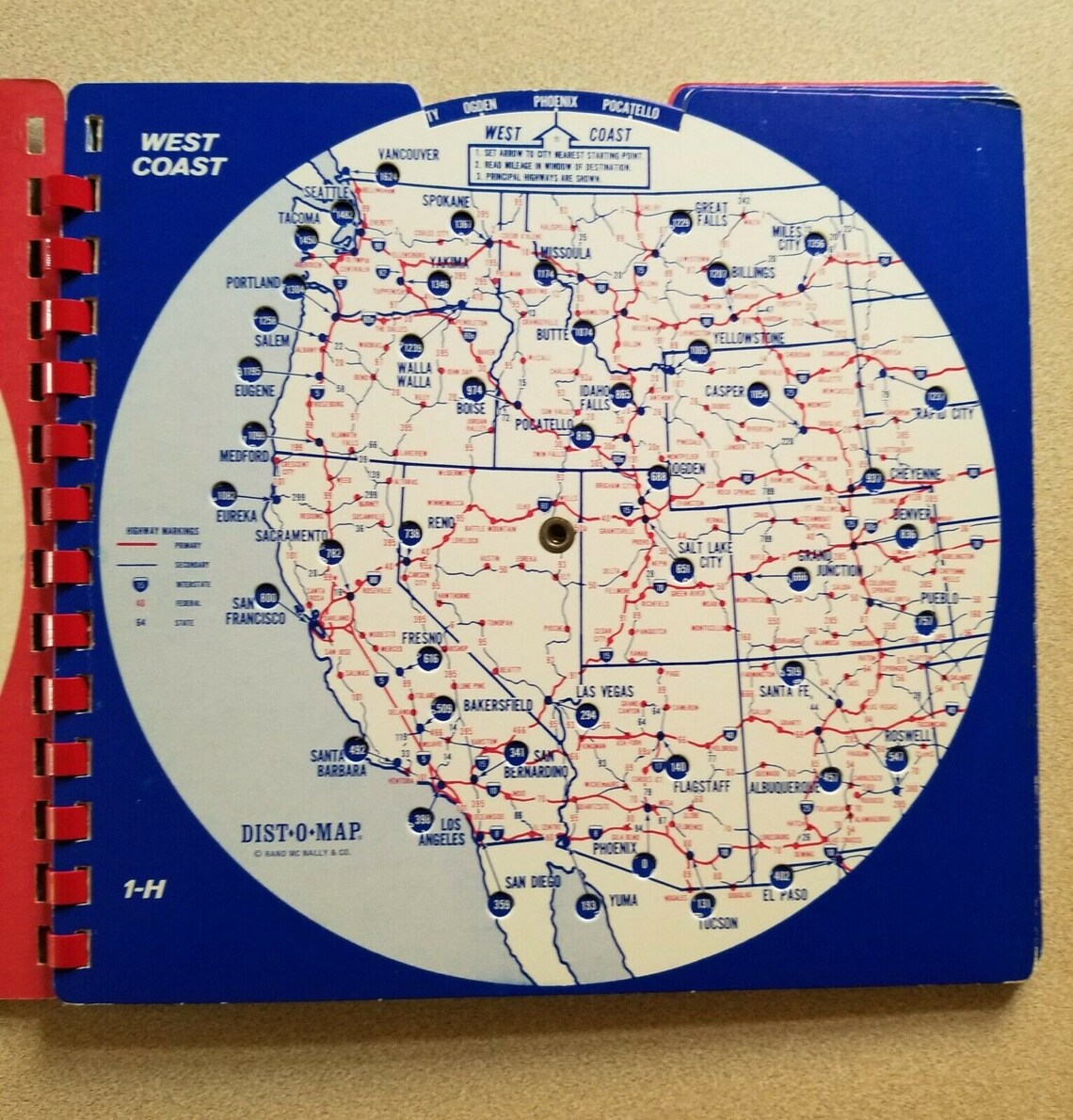 Vintage Dist-o-map Rand Mcnally Distance Maps 1978 Ford 75th ... Vintage Dist-o-map Rand Mcnally Distance Maps 1978 Ford 75th ...