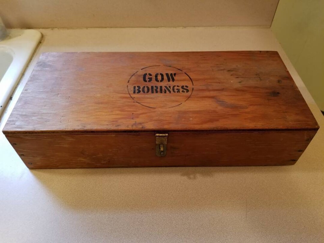 Vintage Raymond Concrete Gow Division Soil Test Wood Case Ford Motor Co ...
