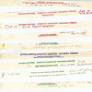 Vintage Drinking Straw Wrappers Advertising Big Boy Cunningham's Local ...