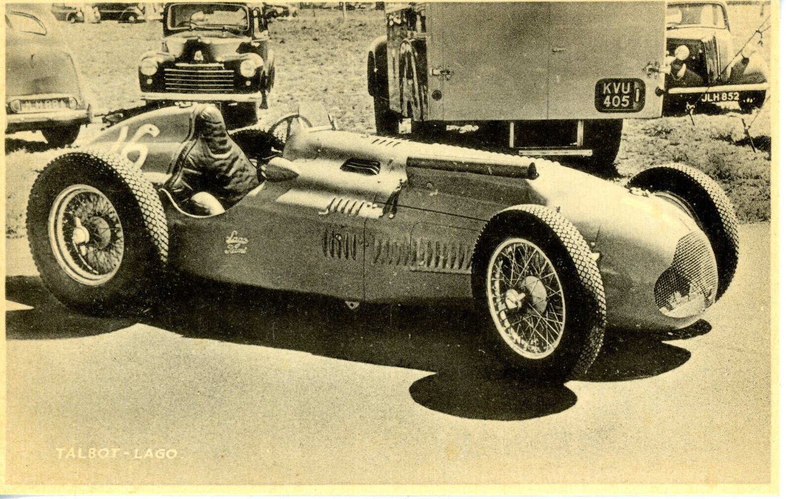 50s Talbot-lago Formula One Race Car RPPC Real Photo Postcard Grand ...