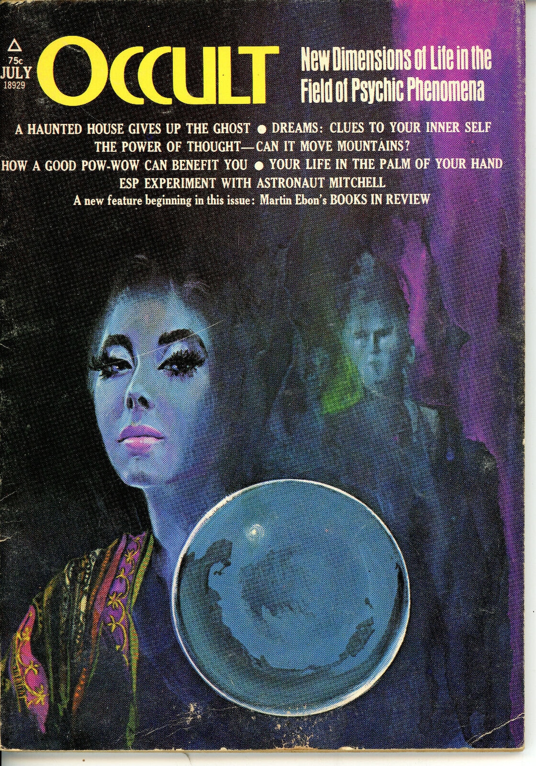 Vintage Occult Magazine Vol 3 #2 1972 Popular Library Paul Lehr Cover ...