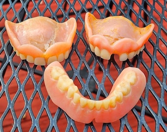 Vintage Dentures False Teeth Dental Spooky Halloween Medical - Etsy