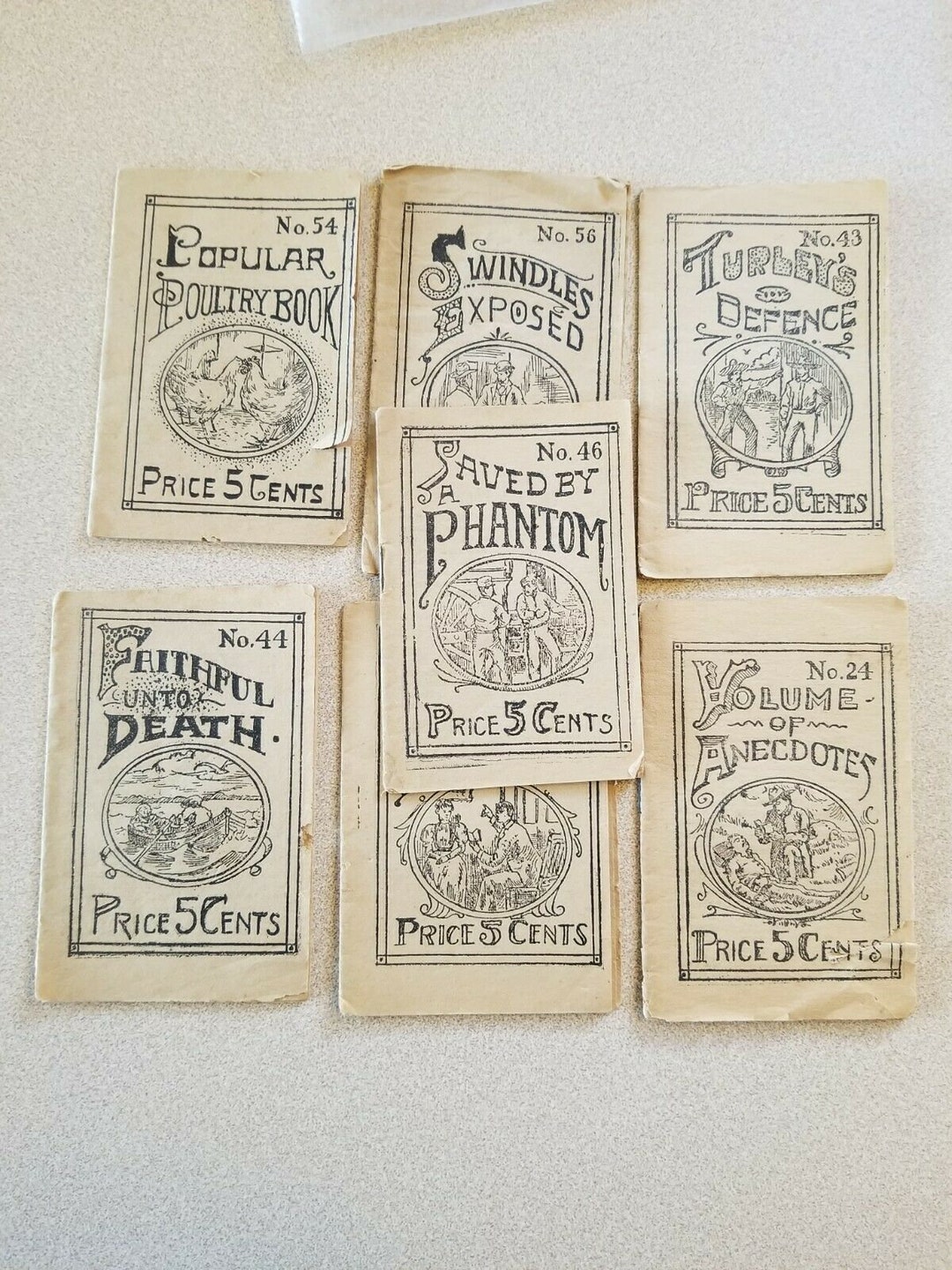 Antique John Regan 5 Cent Novel Pamphlet Booklet Rare Lot of 7 - Etsy