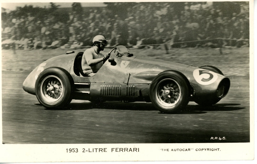 1950 Formula One Race Car Ferrari Autocar RPPC Real Photo Postcard - Etsy