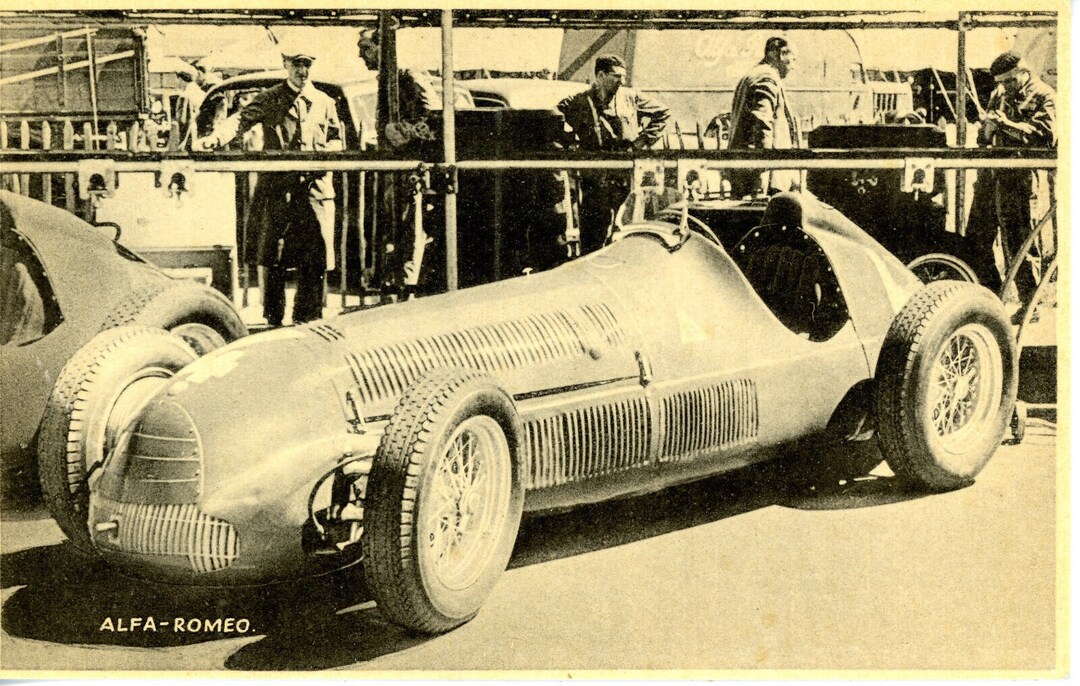 1950s Alfa-romeo Formula One Race Car RPPC Real Photo Postcard Grand ...