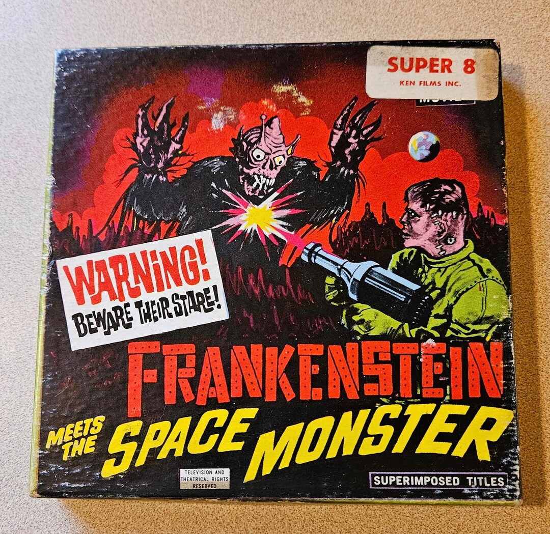 Vintage Frankenstein Meets the Space Monster Super 8MM Movie Film Short ...