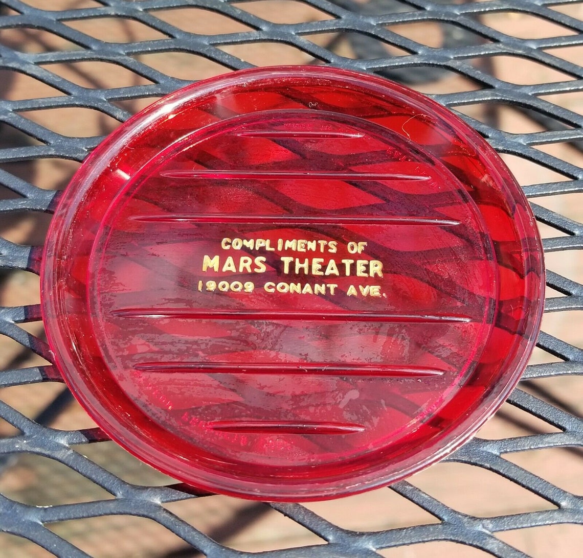 Vintage Mars Movie Theater Detroit Advertising Drink Coaster - Etsy