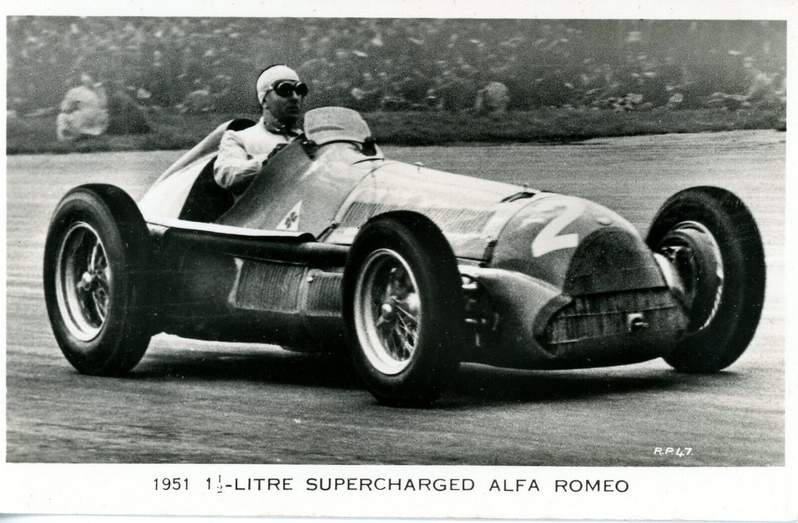 1950s Alfa Romeo Formula One Race Car RPPC Real Photo Postcard - Etsy