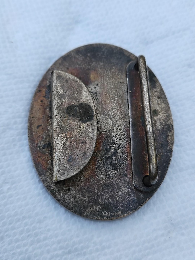 Vintage Masonic Knights Templar Belt Buckle Bay City Commandery No. 26 ...