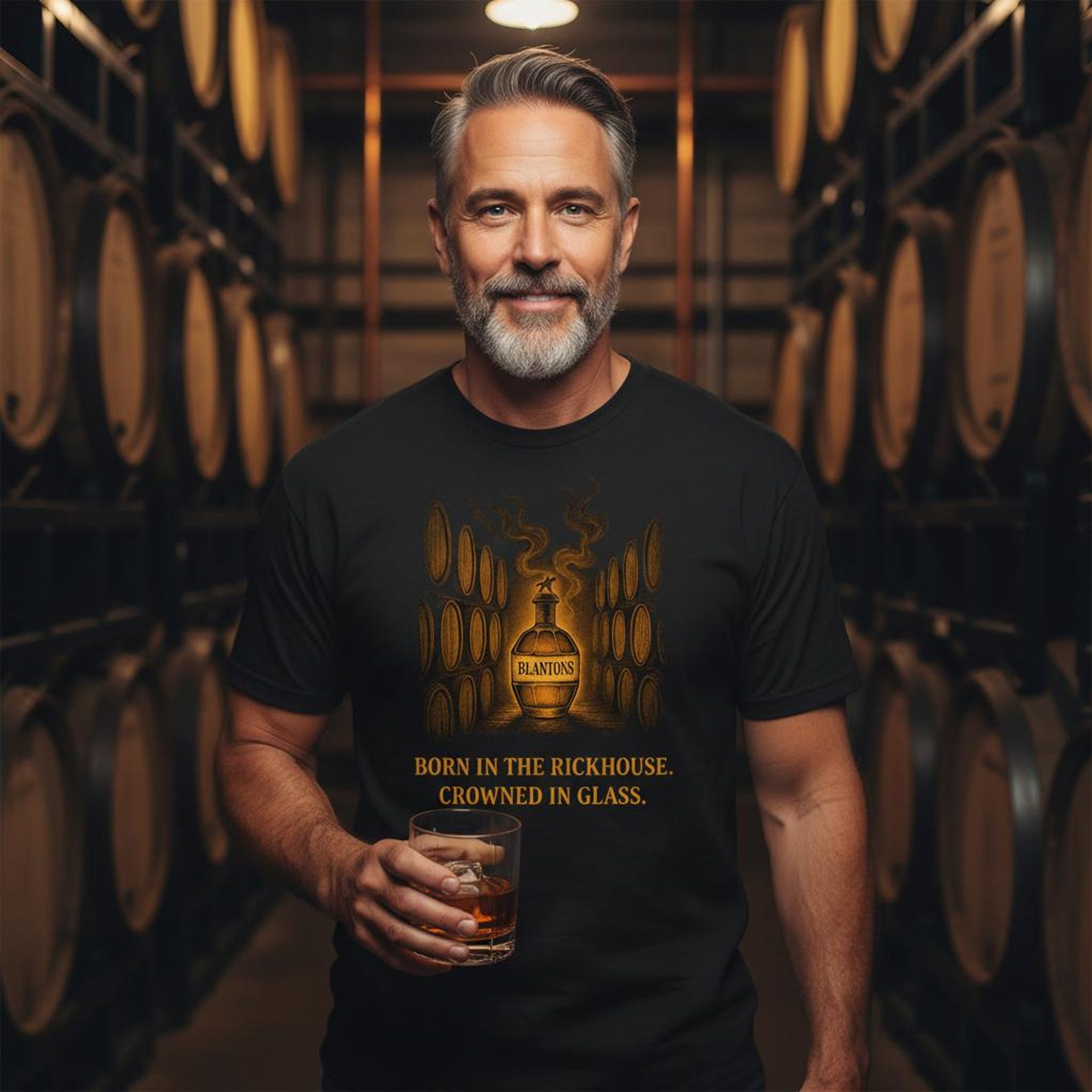 Born in the Rickhouse – Single Barrel Edition Premium Crewneck Tee - Etsy