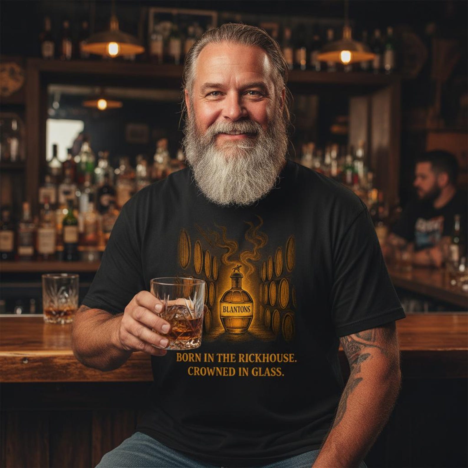 Born in the Rickhouse – Single Barrel Edition Premium Crewneck Tee - Etsy