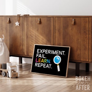 Science Classroom Poster Set, Printable Gallery Wall Art, Funny Stem ...