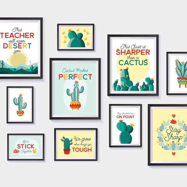 Classroom Cactus - Etsy