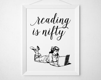 Reading corner quote | Etsy