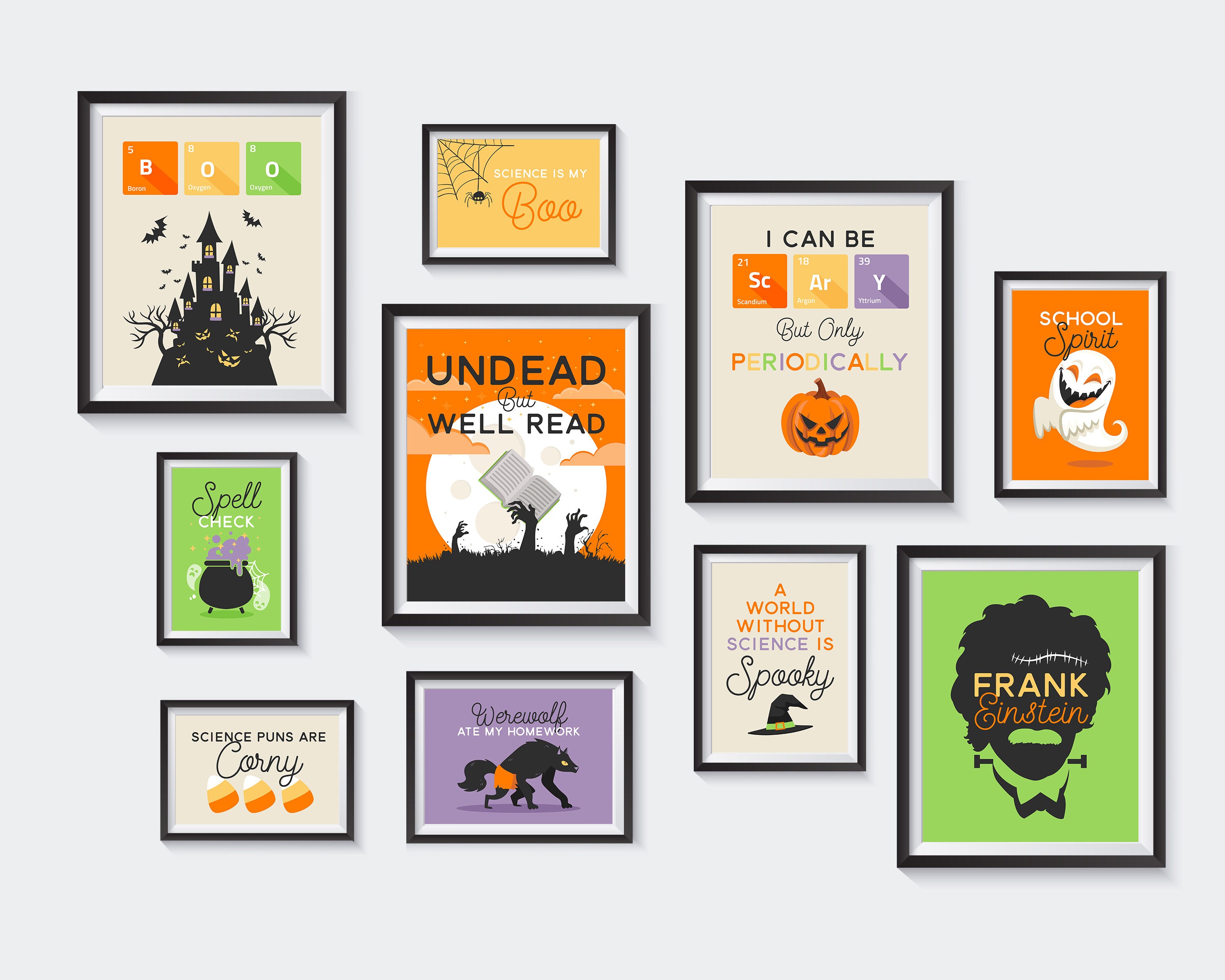 Halloween Science Puns Printables Teacher Classroom Gallery - Etsy