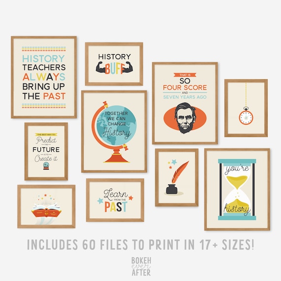 Classroom Posters Elementary 9-Pack History Classroom Posters ...