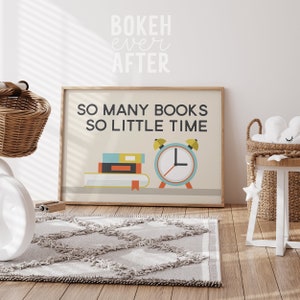 Reading Classroom Poster Set, Printable Gallery Wall Art, Book Pun ...