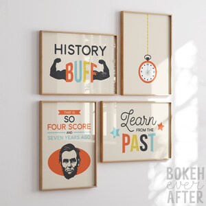 History Classroom Poster Set, Printable Gallery Wall Art, Social ...