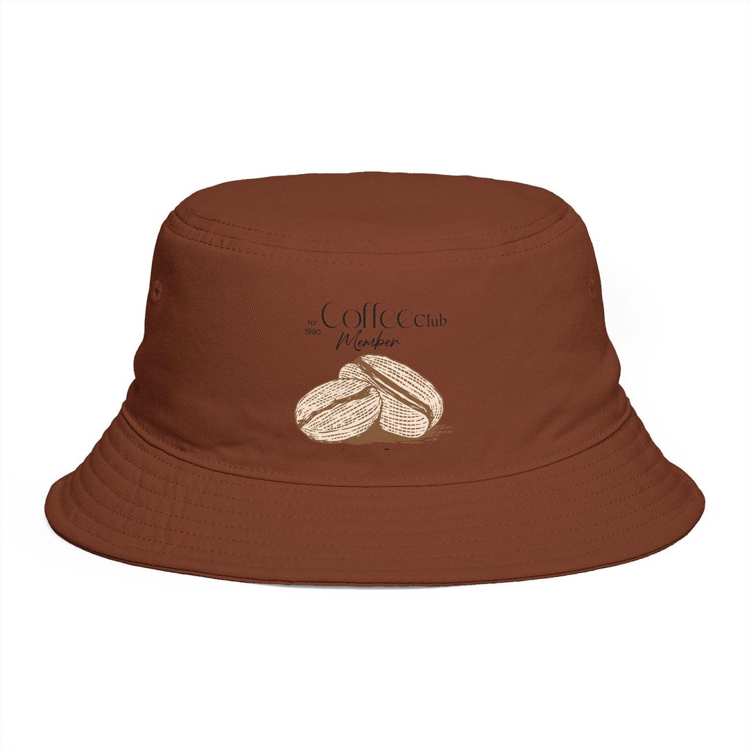 Coffee Club New York Bucket Hat | Aesthetic City Coffee Design - Etsy
