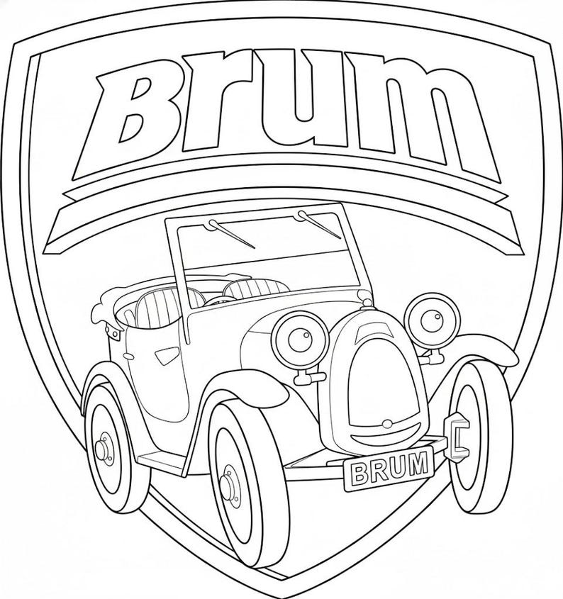 Brum Colouring in Image - Etsy