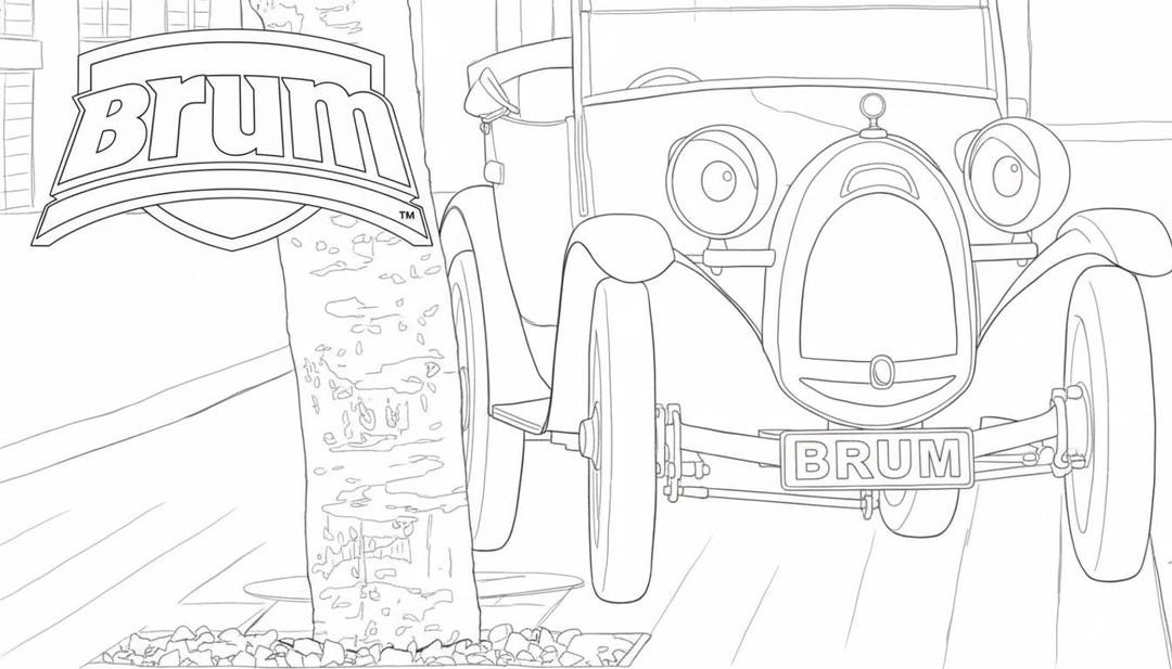 Brum Colouring in Image - Etsy