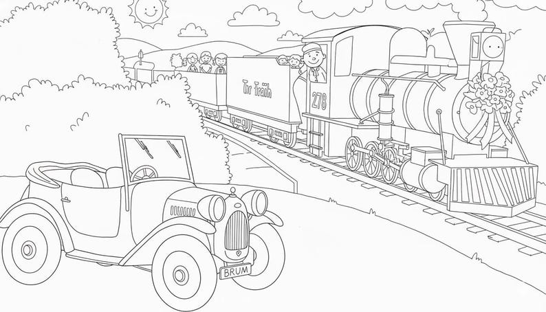 Brum Colouring in Image - Etsy