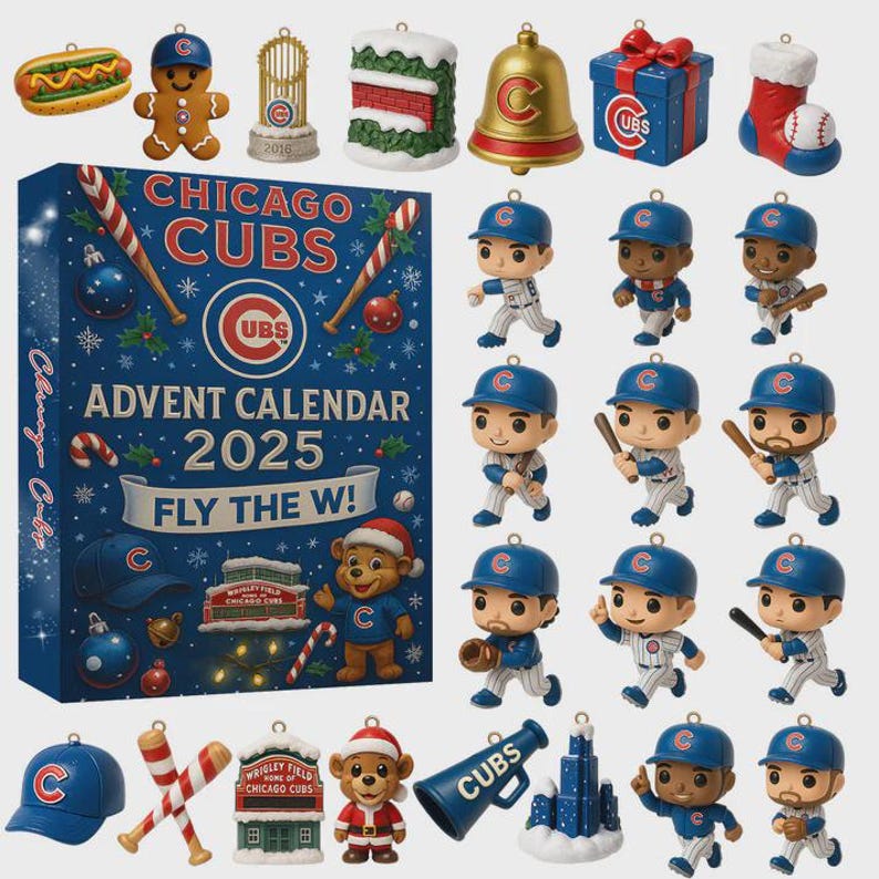 Chicago Cubs Advent Calendar 2025 | 24 Days of Player, Clark & Wrigley ...