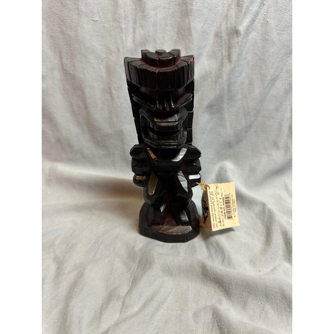 Lucky Tiki Idol Dark Wood Hand Carved Hawaiian Good Luck Charm - Etsy