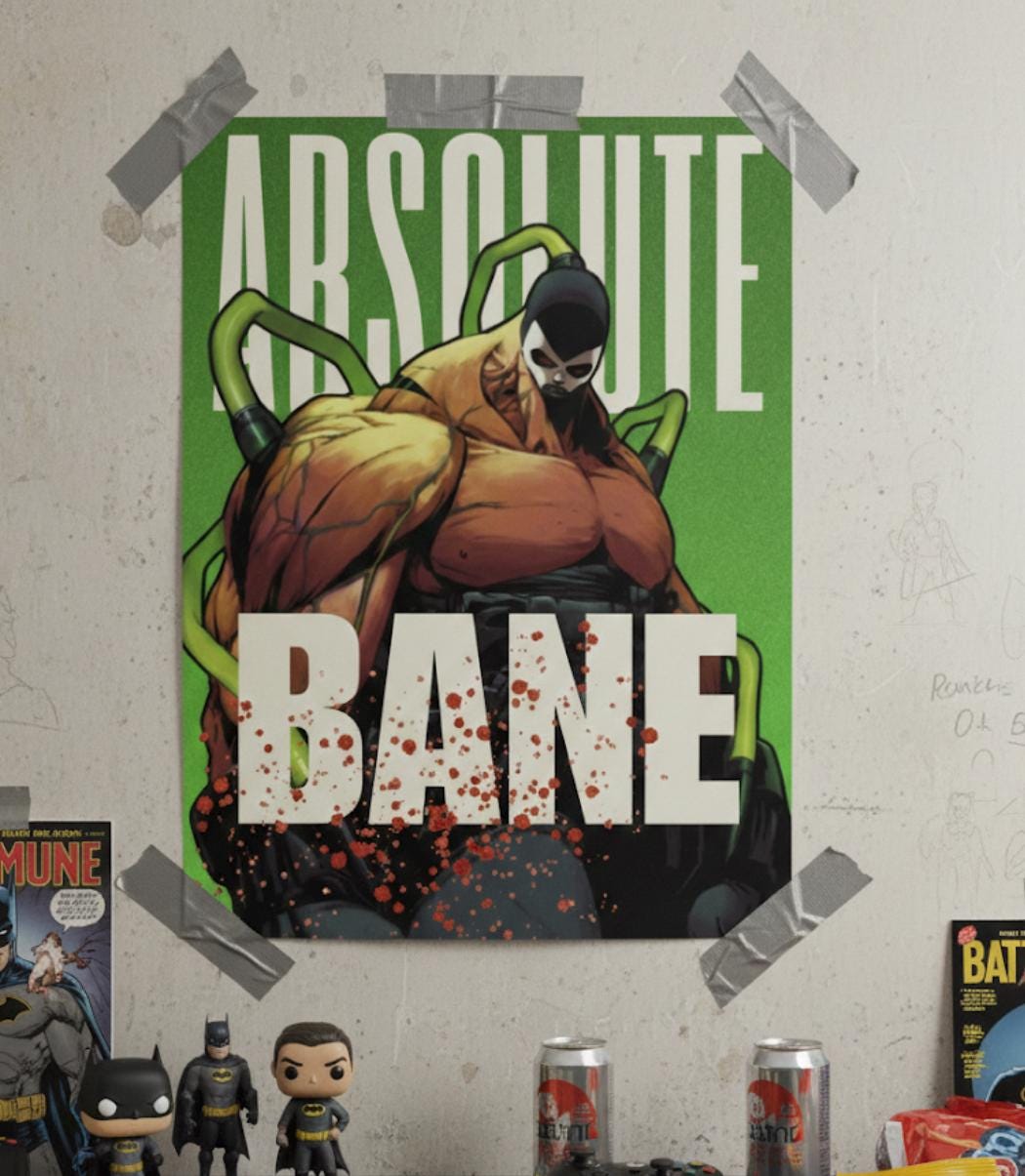Absolute Bane Artwork Rolled Poster | Supervillain Wall Art | Bane ...