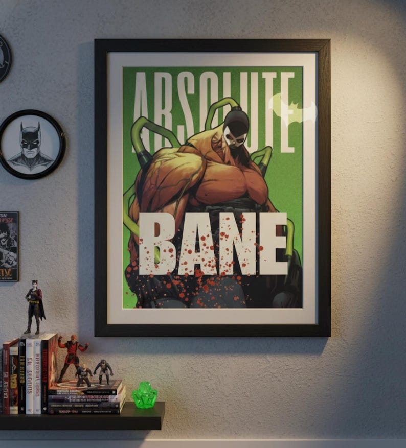 Absolute Bane Artwork Rolled Poster | Supervillain Wall Art | Bane ...