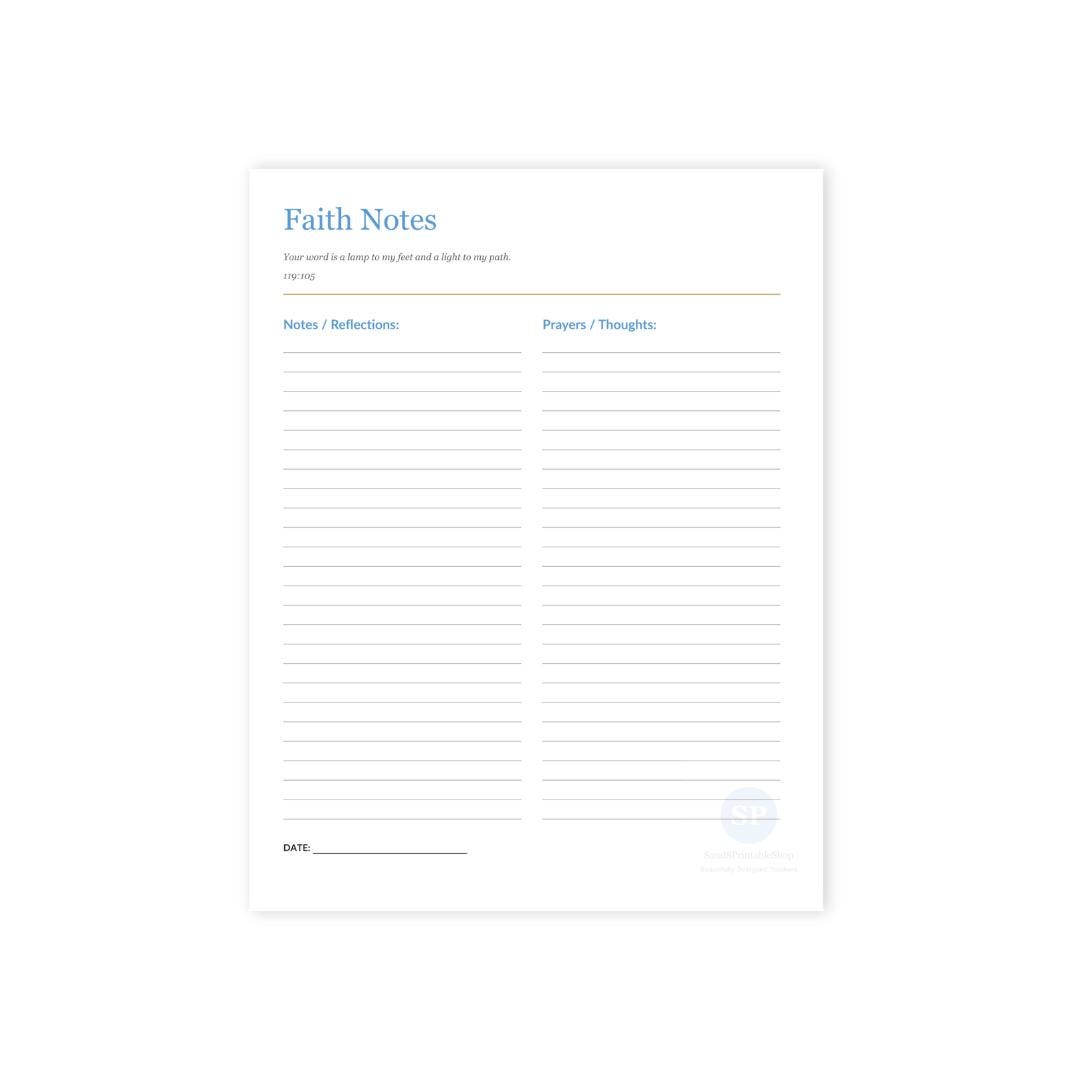 Faith Journal Bundle Printable PDF | Complete Christian Planner Set ...