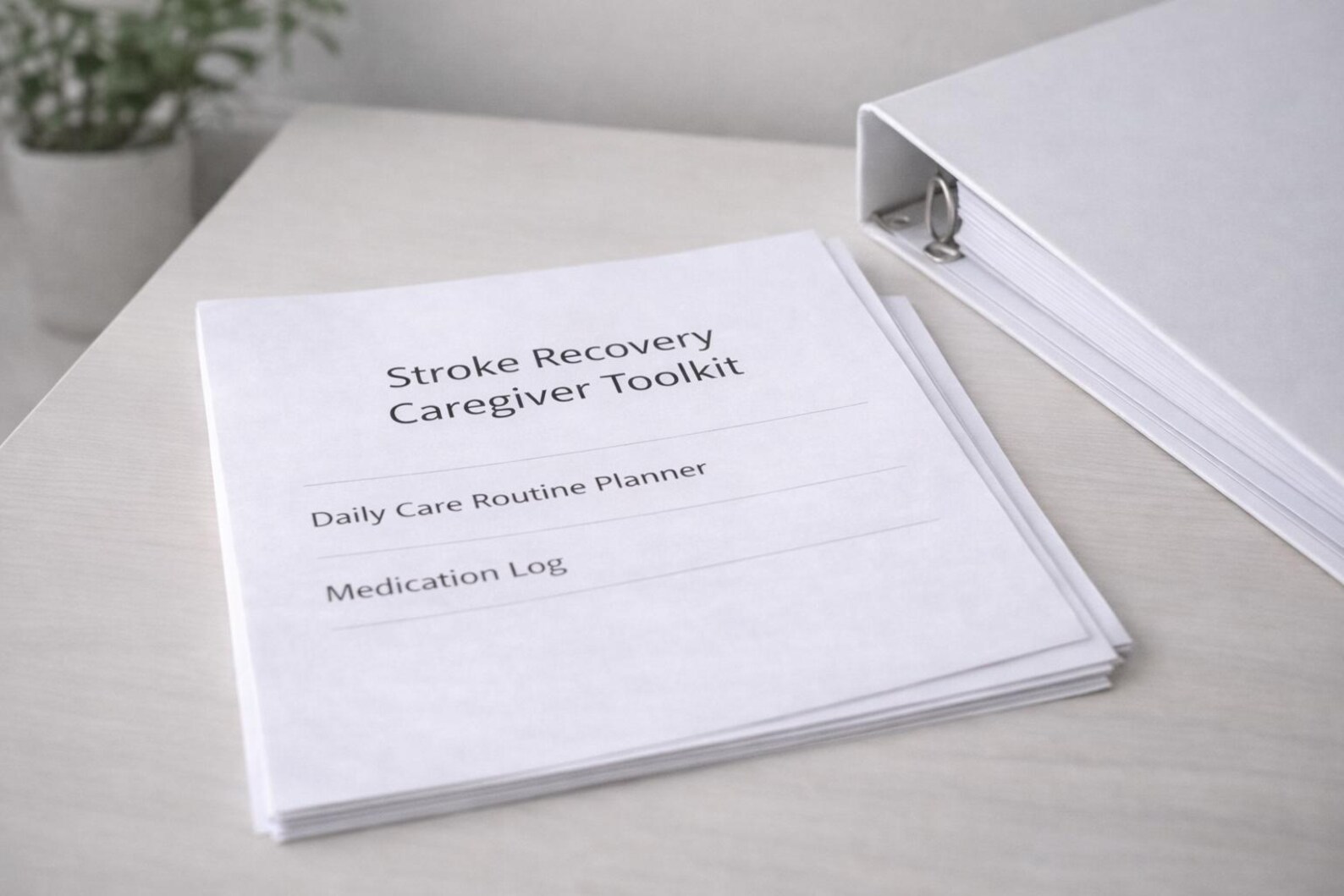 Stroke Recovery Caregiver Toolkit Printable | 20 Page Home Care Binder ...