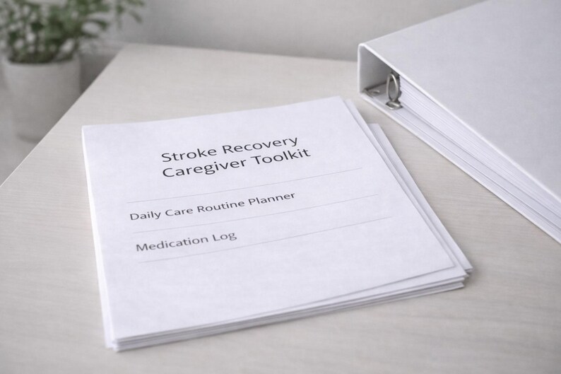 Stroke Recovery Caregiver Toolkit Printable | 20 Page Home Care Binder ...