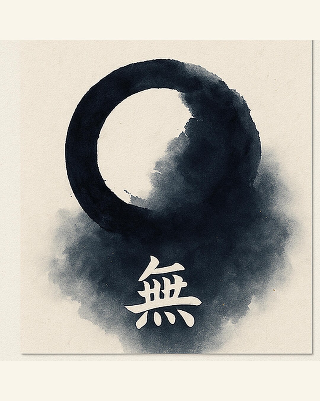 Zen Cosmos Wall Art - Mu Enso, Japanese Calligraphy Printable 8x10, Zen ...