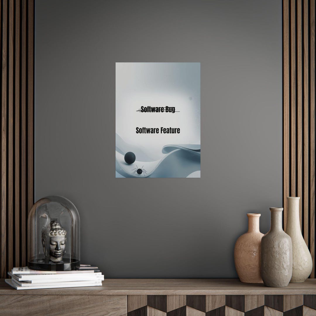 Software Engineer Unframed Poster Joke Programmer Humour Coding Wall ...