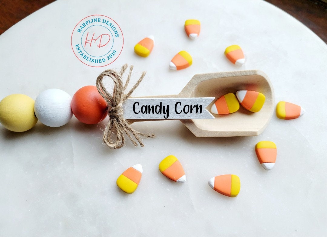 Mini Candy Corn Scoop/tier Tray Decor/halloween - Etsy