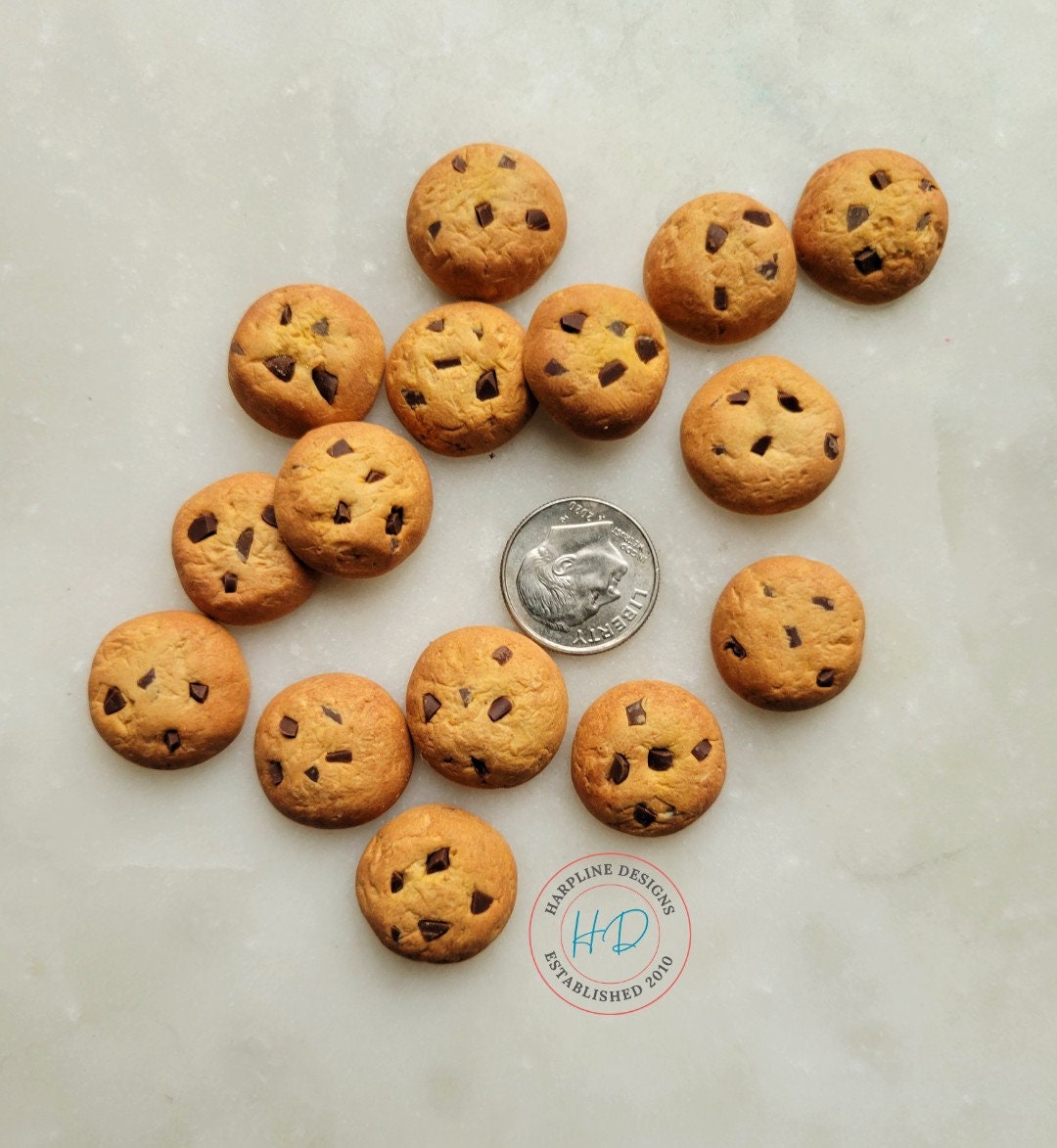 Tiny Faux Chocolate Chip Cookies - Etsy