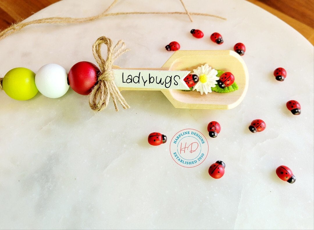 Mini Ladybug Scoop/tier Tray Decor - Etsy