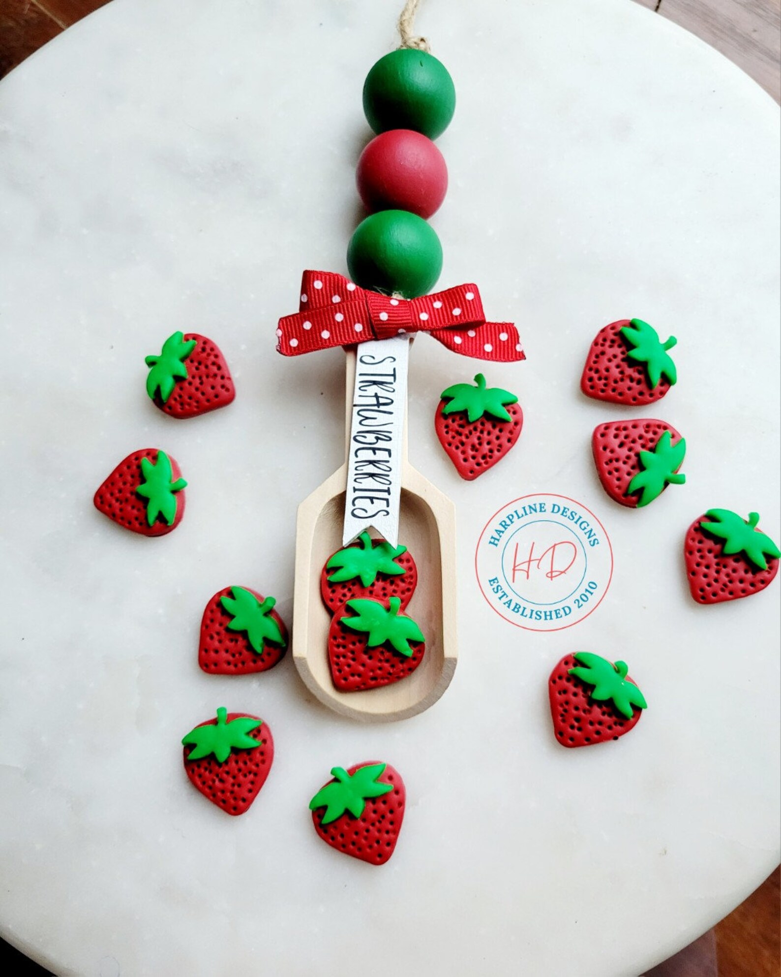 Mini Strawberry Scoop/tier Tray Decor - Etsy