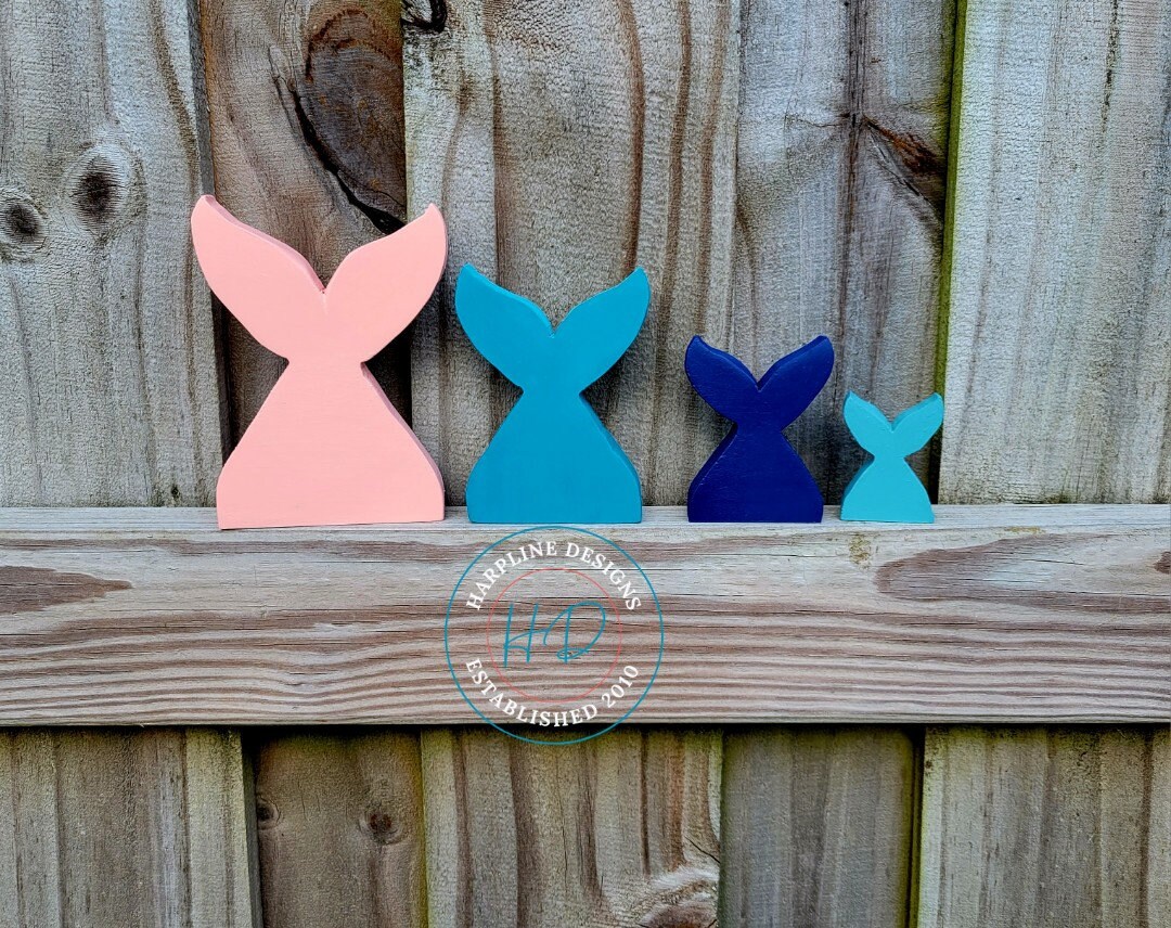 Wooden Mermaid Tails/4 Sizes/tier Tray Decor - Etsy