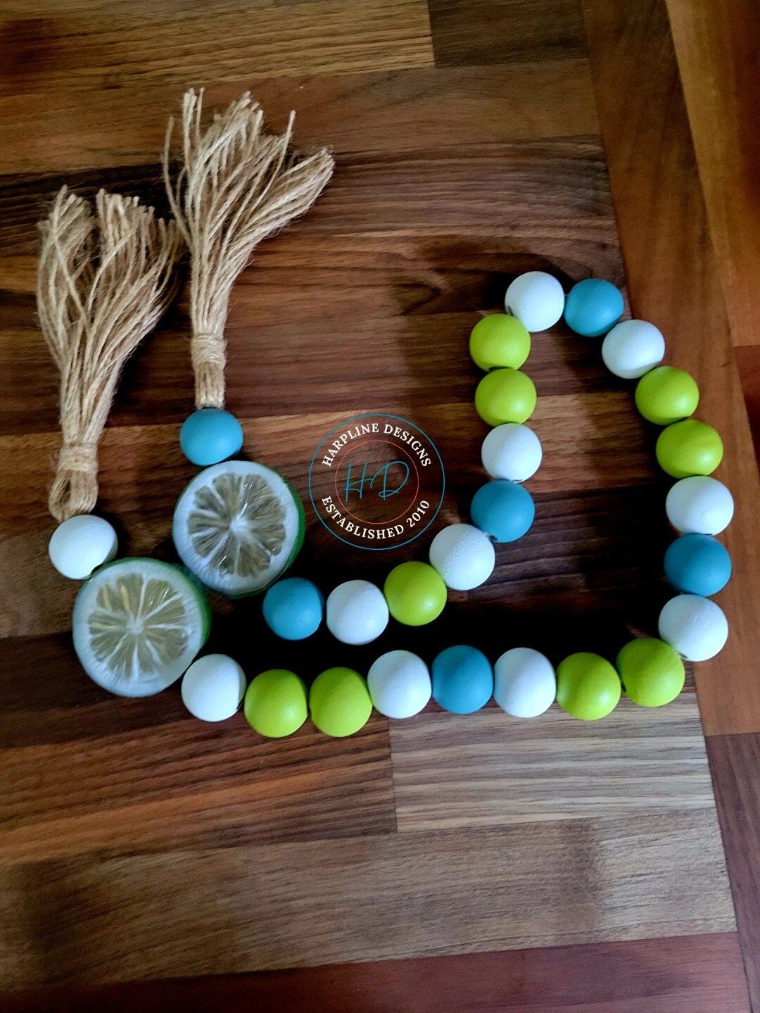 Lime Bead Garland/tier Tray/farmhouse/decor - Etsy