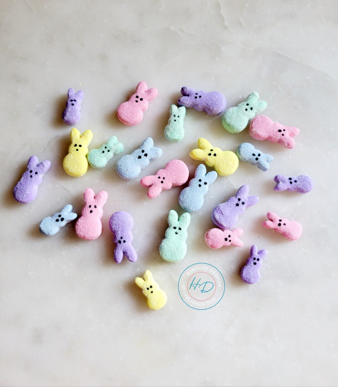 Mini Faux Peeps/bunny/two Sizes/easter - Etsy