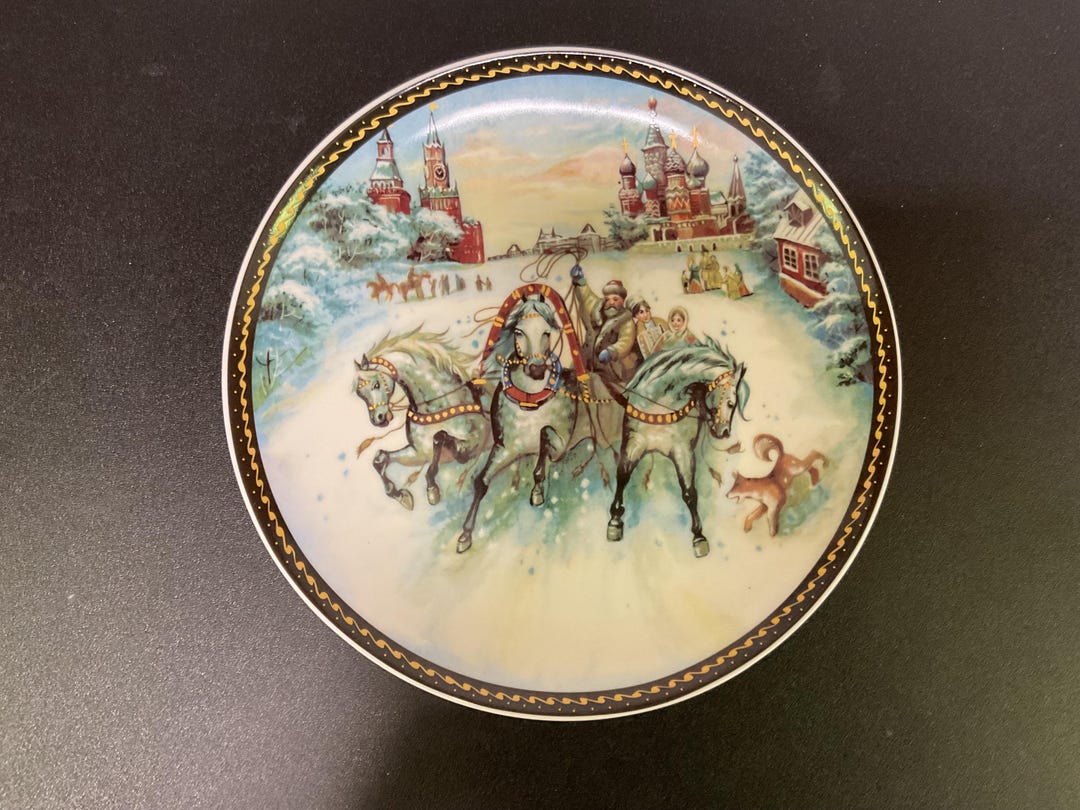 Porcelain Russian Plate - Etsy