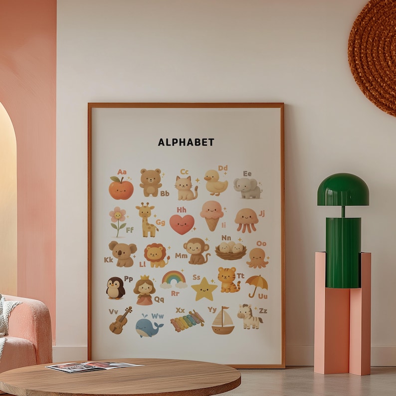 Animal Alphabet Poster | Nursery, Preschool Wall Art (digital Download ...