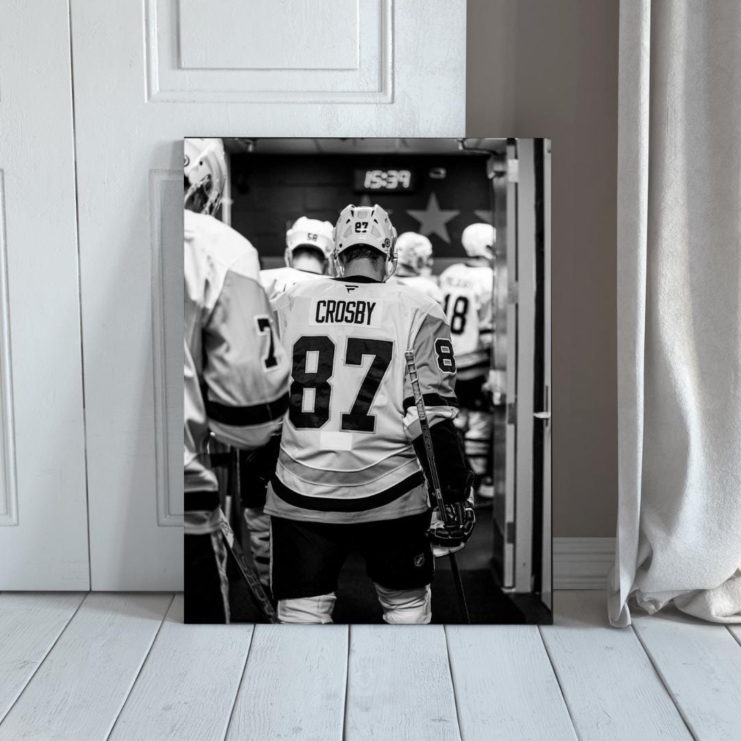 Sidney Crosby Poster, NHL Poster, Hockey Poster, Sports Poster, Mid ...