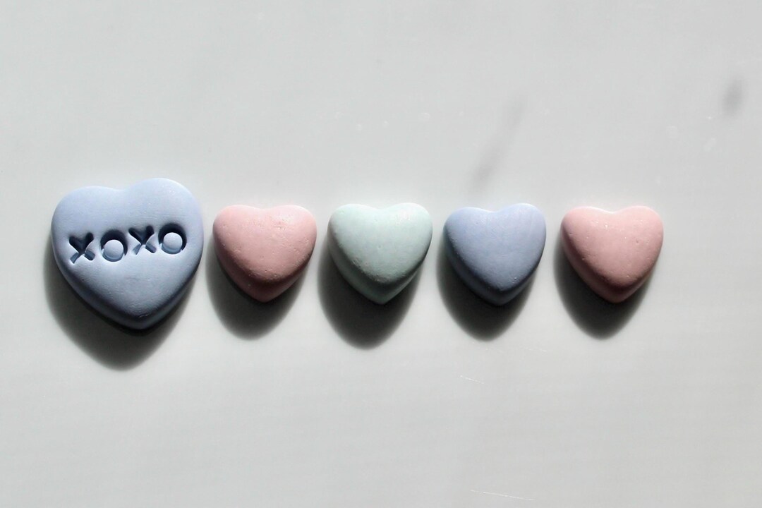 Multi Color Heart Magnet Set - Etsy