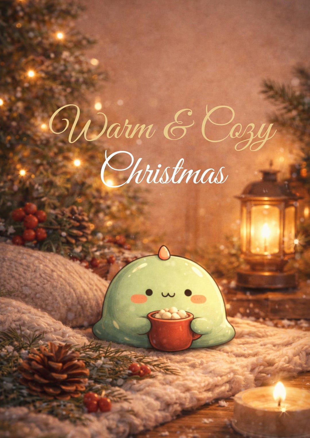 Cozy Christmas Lock Screen Wallpaper | Jelly Christmas Phone Background ...