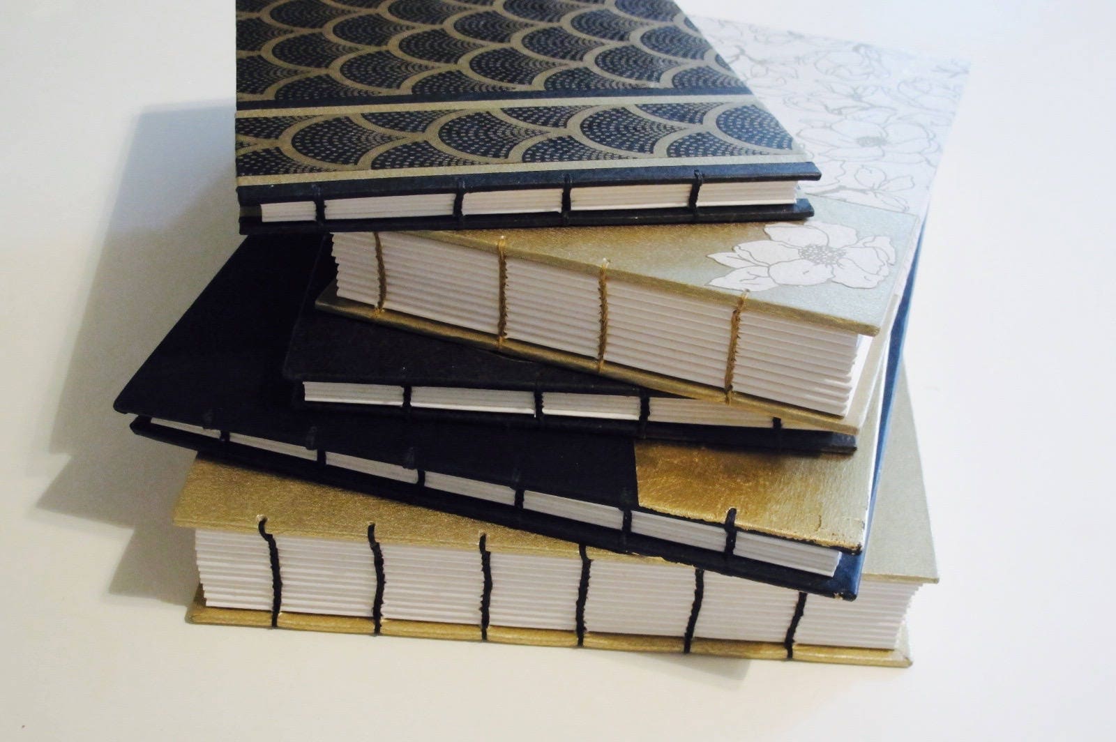 Instax Photo Album Large Art Deco Black and Gold Leaf Modern Wedding ...