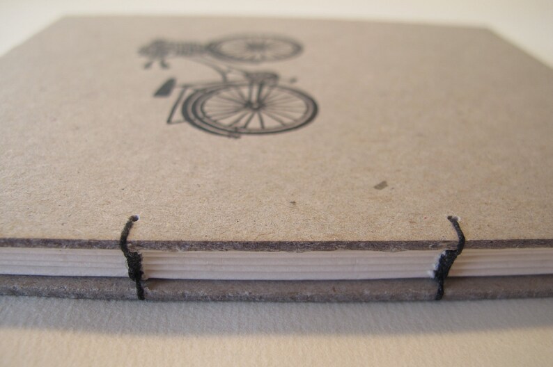 Bicycle Small Notebook Journal: Bike Hardbound Coptic Handmade Book - Etsy