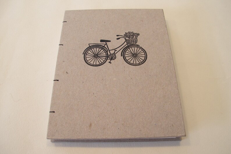 Bicycle Small Notebook Journal: Bike Hardbound Coptic Handmade Book - Etsy